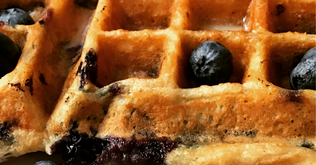 Blueberry Waffles - Swaggy Eats