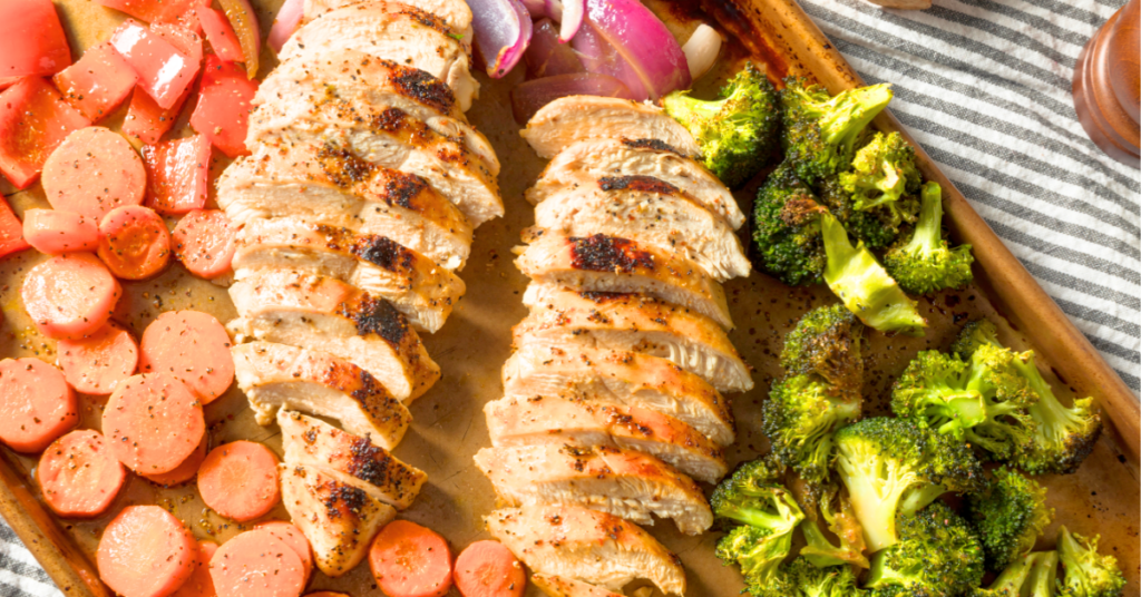 Sheet Pan Chicken and Veggies - Swaggy Eats